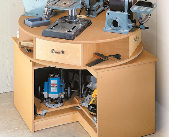 Revolving Tool Station | Woodworking Project | Woodsmith Plans