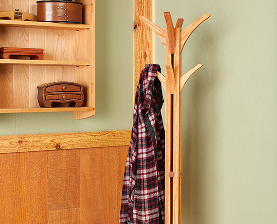 Classic Hall Tree | Woodworking Project | Woodsmith Plans