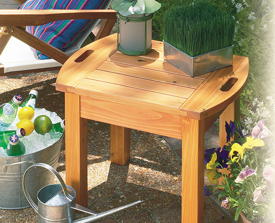 Outdoor Tray Table | Woodworking Project | Woodsmith Plans